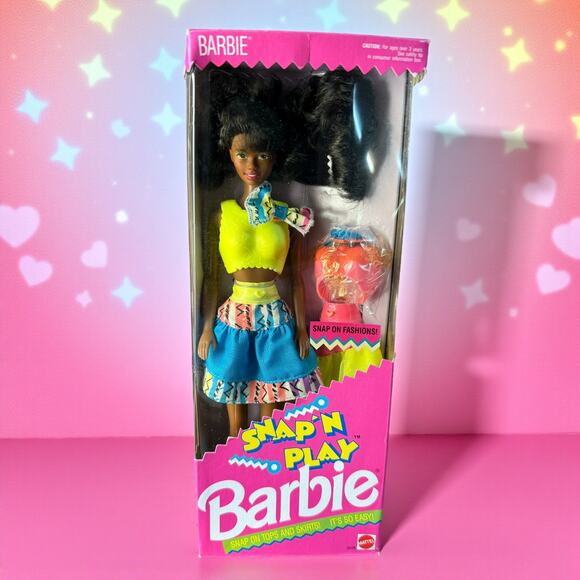Mattel | Toys | 991 Snap N Play Barbie African American Doll Mattel ...
